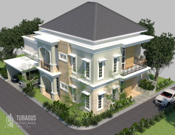 Rumah Klasik Tropis - Jasa Arsitek & Kontraktor Tubagus Kencana Arsitek