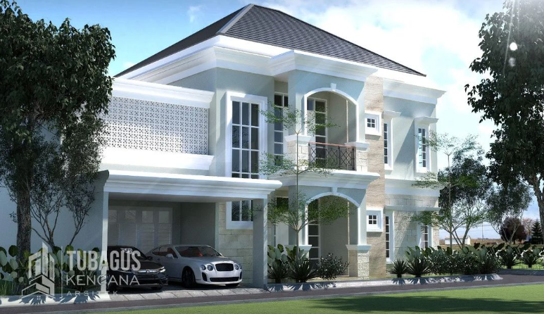 Rumah Klasik Tropis - Jasa Arsitek & Kontraktor Tubagus Kencana Arsitek